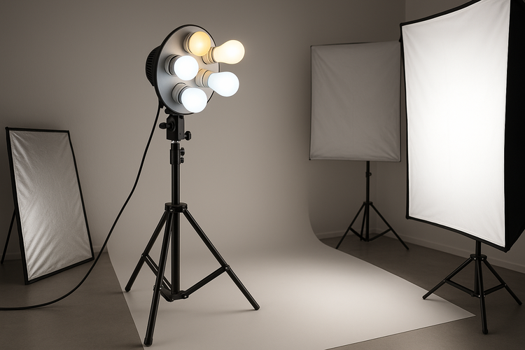 How to Set Up the Perfect Studio Lighting with the 5 in 1 Bulb Holder ...